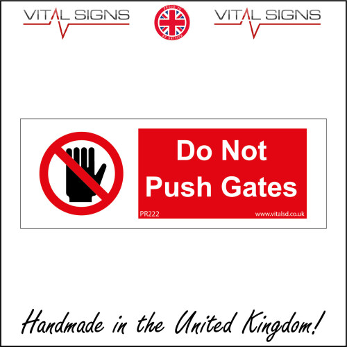 (150 x 50mm - 6 x 2, 3mm Standard Foamex Foamboard) PR222 Do Not Push ...