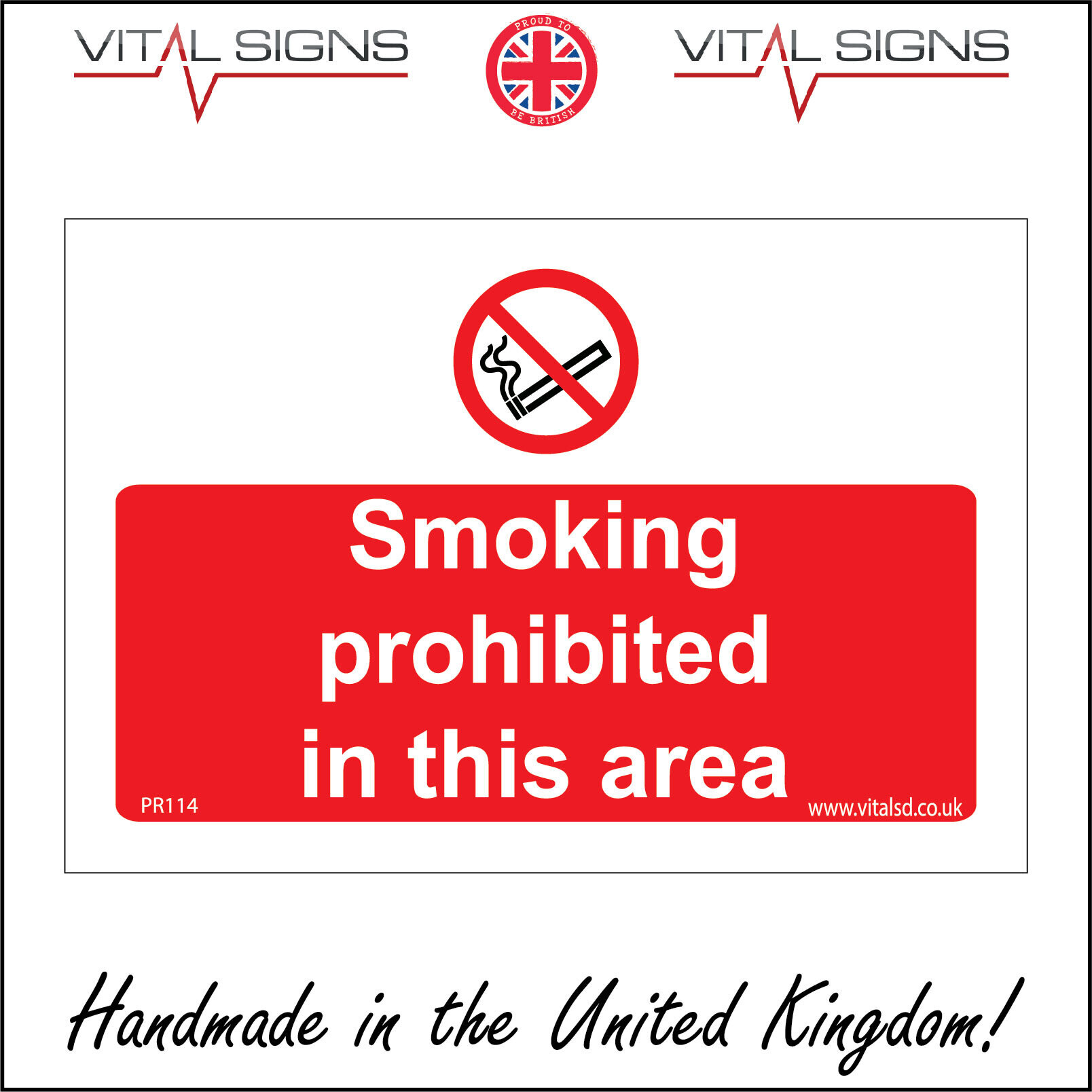 (400 x 300mm - 16 x 12, 1mm Pvc Foamex) PR114 Smoking Prohibited In ...