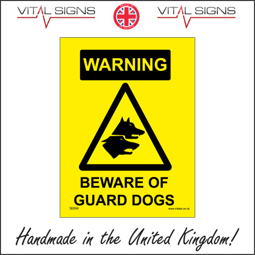 (150 x 200mm - 6 x 8, Sticker / Sav - White Background) SE004 Warning ...