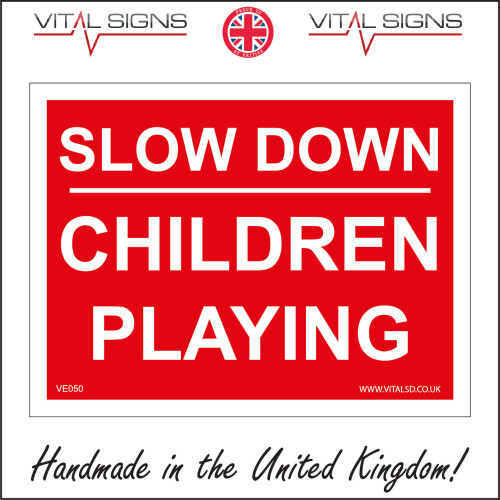 (200 x 150mm - 8 x 6, Sticker / Sav - White Background) SLOW DOWN ...