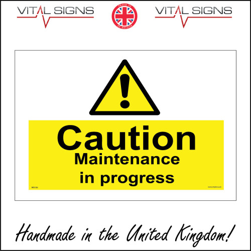 (400 x 300mm - 16 x 12, Sticker / Sav - White Background) WS135 Caution ...