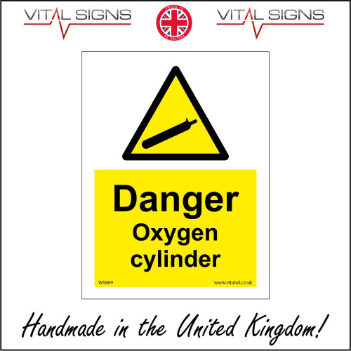 (450 x 600mm - 18 x 24, Magnetic - Vehicle Grade) DANGER OXYGEN ...