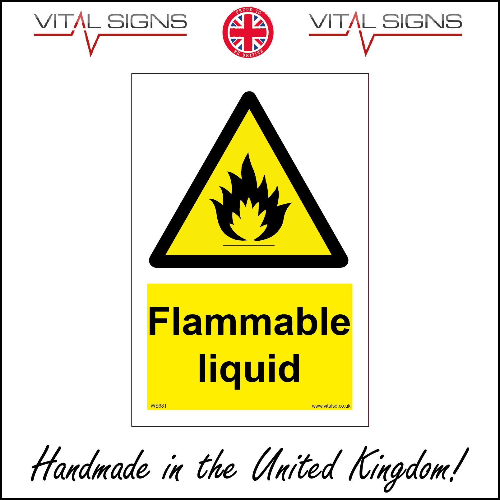 (200 x 300mm - 8 x 12, Sticker / Sav - White Background) FLAMMABLE ...