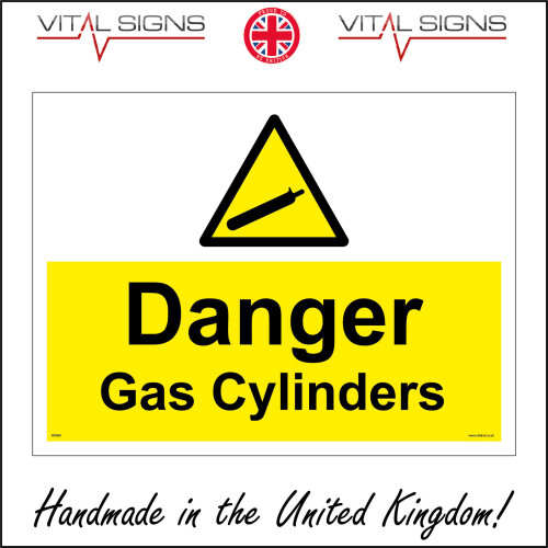 (600 x 450mm - 24 x 18, Magnetic - Vehicle Grade) WS969 Danger Gas ...