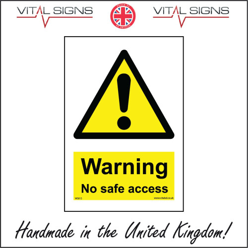 (400 x 600mm - 16 x 24, Dibond / Composite Aluminium) WS012 WARNING NO ...