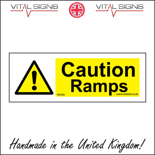 (600 x 200mm - 24 x 8, Magnetic - Vehicle Grade) WS006 CAUTION RAMPS ...