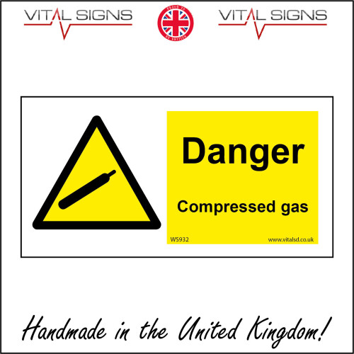 (600 x 300mm - 24 x 12, Sticker / Sav - White Background) WS932 Danger ...
