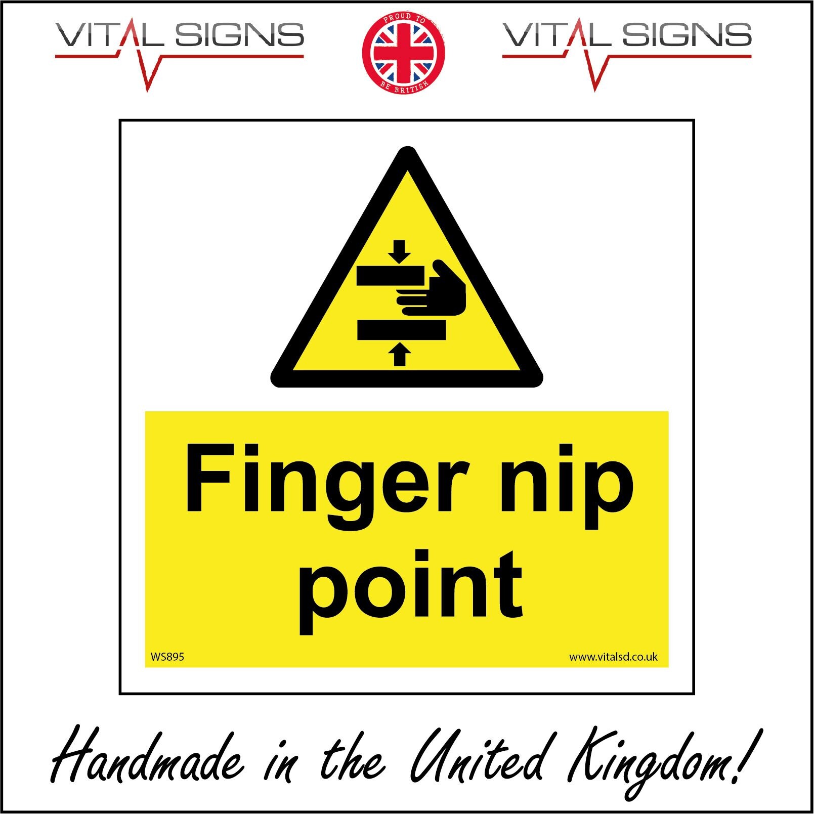 (250 x 250mm - 10 x 10, Dibond / Composite Aluminium) WS895 Finger Nip ...