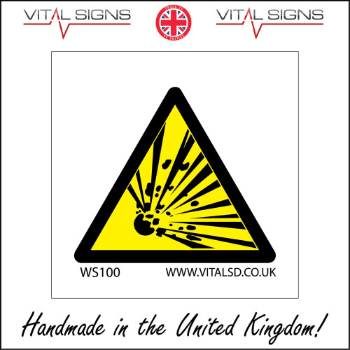 (250 x 250mm - 10 x 10, Dibond / Composite Aluminium) WS100 Explosive ...