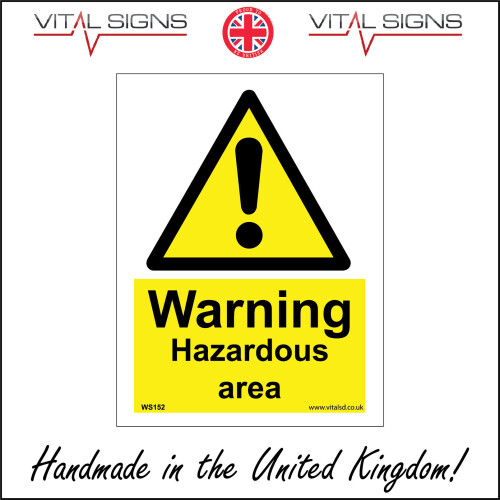 (450 x 600mm - 18 x 24, Dibond / Composite Aluminium) WS152 Warning ...