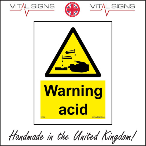 (400 x 600mm - 16 x 24, Sticker / Sav - White Background) WS031 WARNING ...