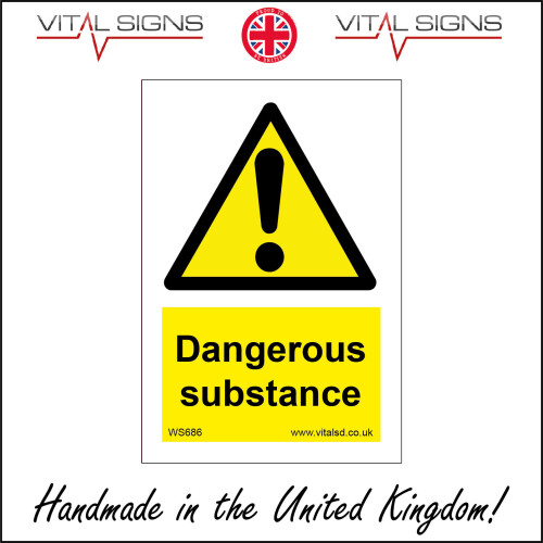 (150 x 200mm - 6 x 8, Sticker / Sav - White Background) DANGEROUS ...