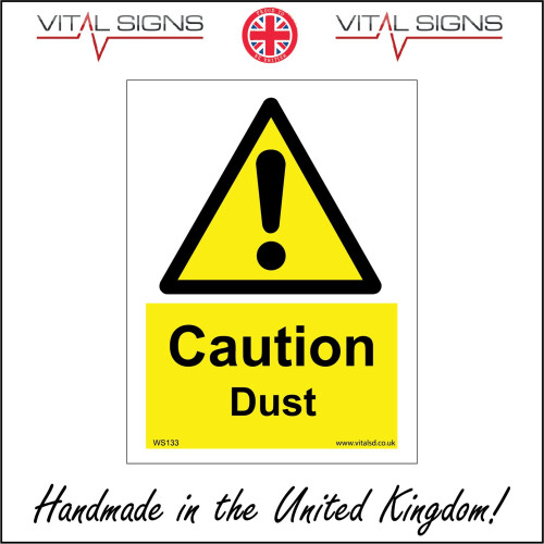 (150 x 200mm - 6 x 8, Sticker / Sav - White Background) WS133 Caution ...