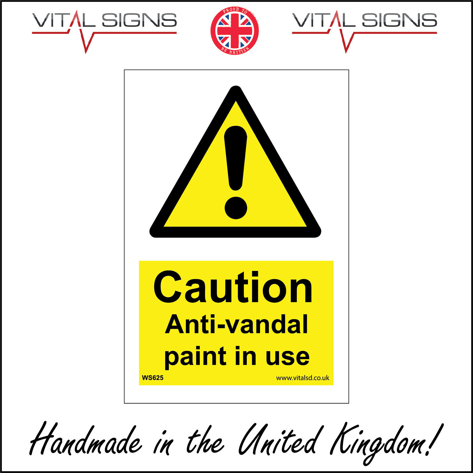 (450 x 600mm - 18 x 24, 3mm Standard Foamex Foamboard) CAUTION ANTI ...