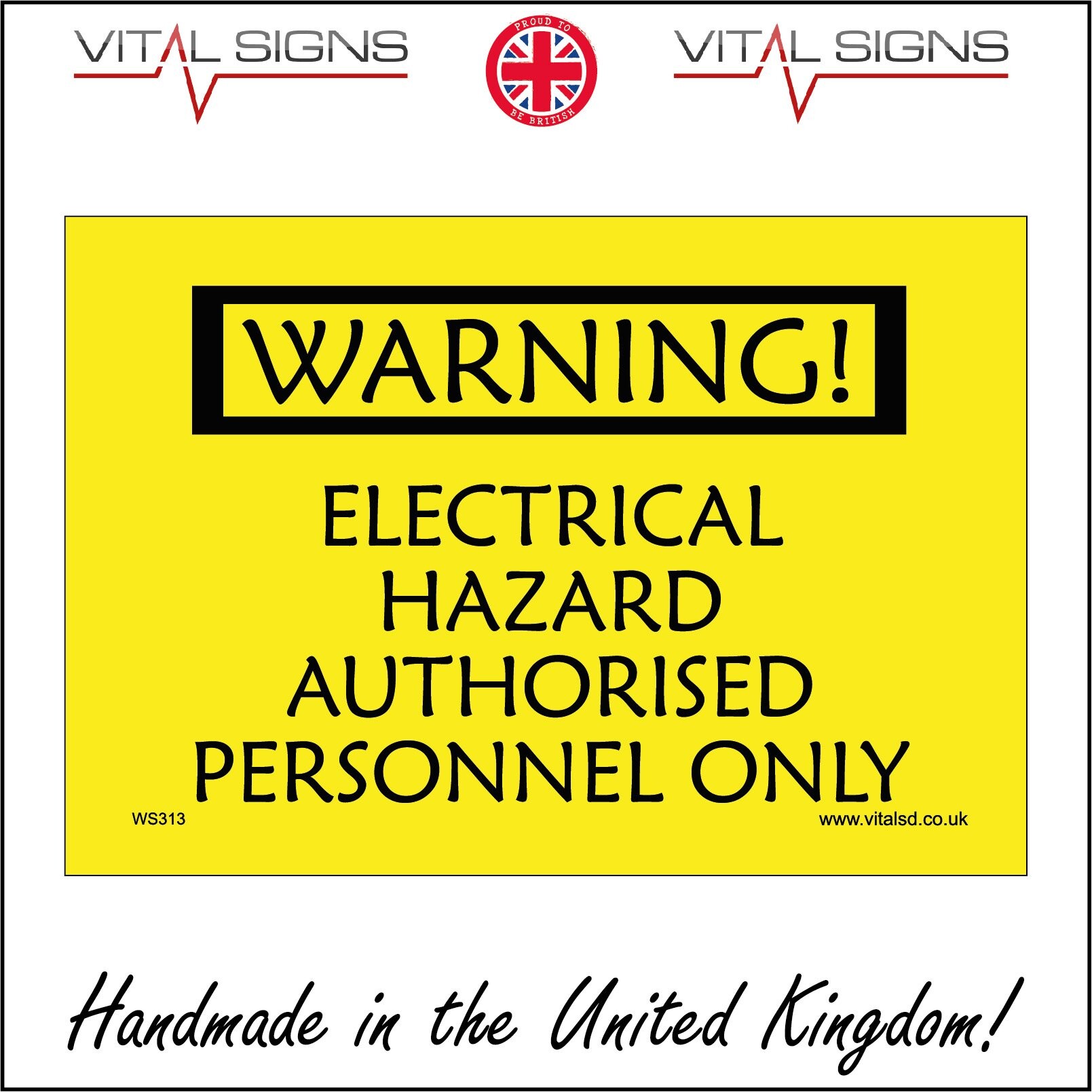 (600 x 400mm - 24 x 16, 1mm Pvc Foamex) WARNING ELECTRICAL HAZARD SIGN ...