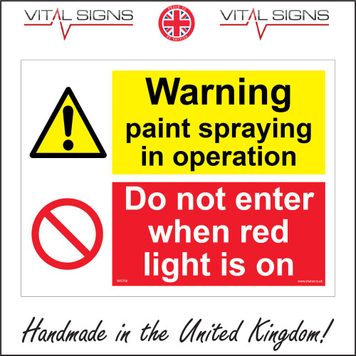 (200 x 150mm - 8 x 6, 1mm Pvc Foamex) WARNING PAINT SPRAYING IN ...