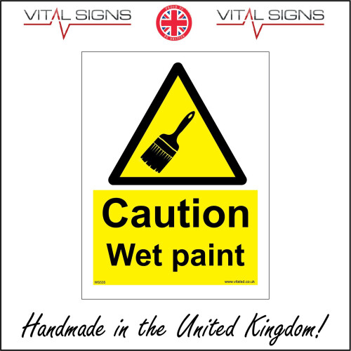 (450 x 600mm - 18 x 24, Dibond / Composite Aluminium) CAUTION WET PAINT ...