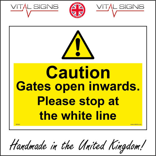 (200 x 150mm - 8 x 6, Magnetic - Vehicle Grade) WS920 Caution Gates ...