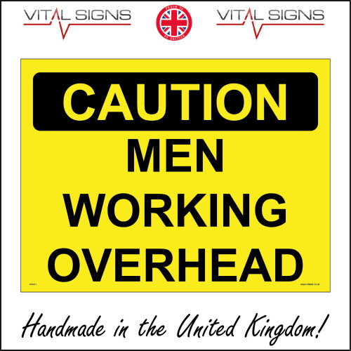 (400 x 300mm - 16 x 12, Sticker / Sav - White Background) CAUTION MEN ...
