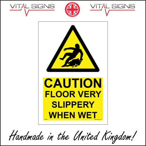 (150 x 100mm - 6 x 4, Magnetic - Vehicle Grade) CAUTION FLOOR VERY ...