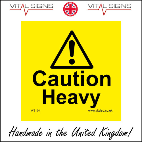 (100 x 100mm - 4 x 4, Sticker / Sav - White Background) WS134 Caution ...
