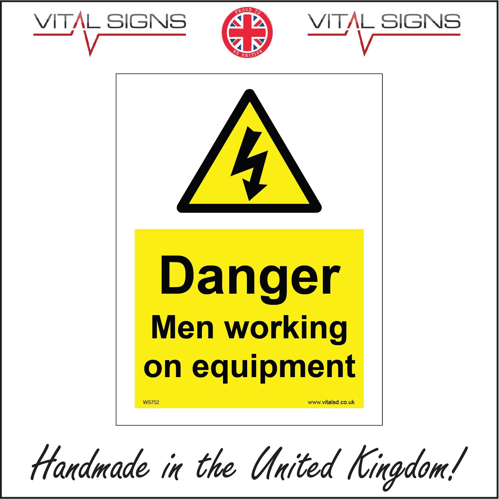 (400 x 300mm - 16 x 12, Sticker / Sav - White Background) DANGER MEN ...
