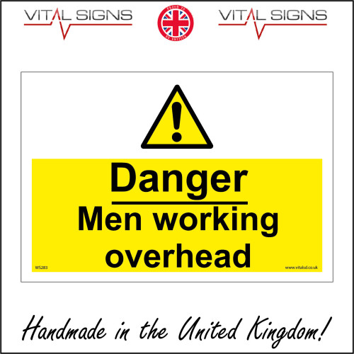 (300 x 200mm - 12 x 8, Sticker / Sav - White Background) DANGER MEN ...