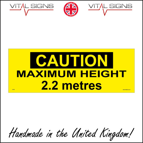 (600 x 200mm - 24 x 8, Sticker / Sav - White Background) WS981 Caution ...