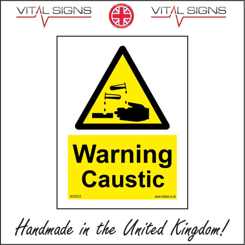 (450 x 600mm - 18 x 24, Sticker / Sav - White Background) WS033 WARNING ...