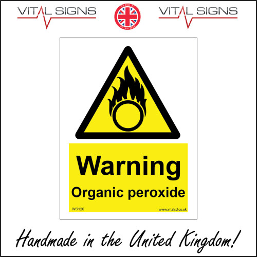 (150 x 200mm - 6 x 8, Sticker / Sav - White Background) WS126 Warning ...