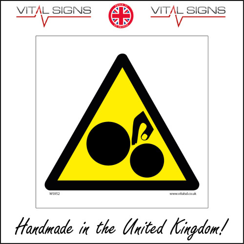 (900 x 900mm - 35 x 35, Sticker / Sav - White Background) WS952 Danger ...