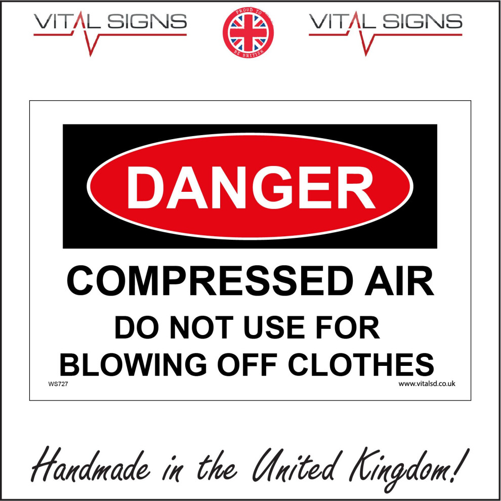 (400 x 300mm - 16 x 12, Sticker / Sav - White Background) DANGER ...