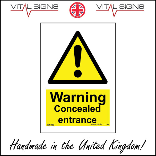 (400 x 600mm - 16 x 24, Dibond / Composite Aluminium) WARNING CONCEALED ...