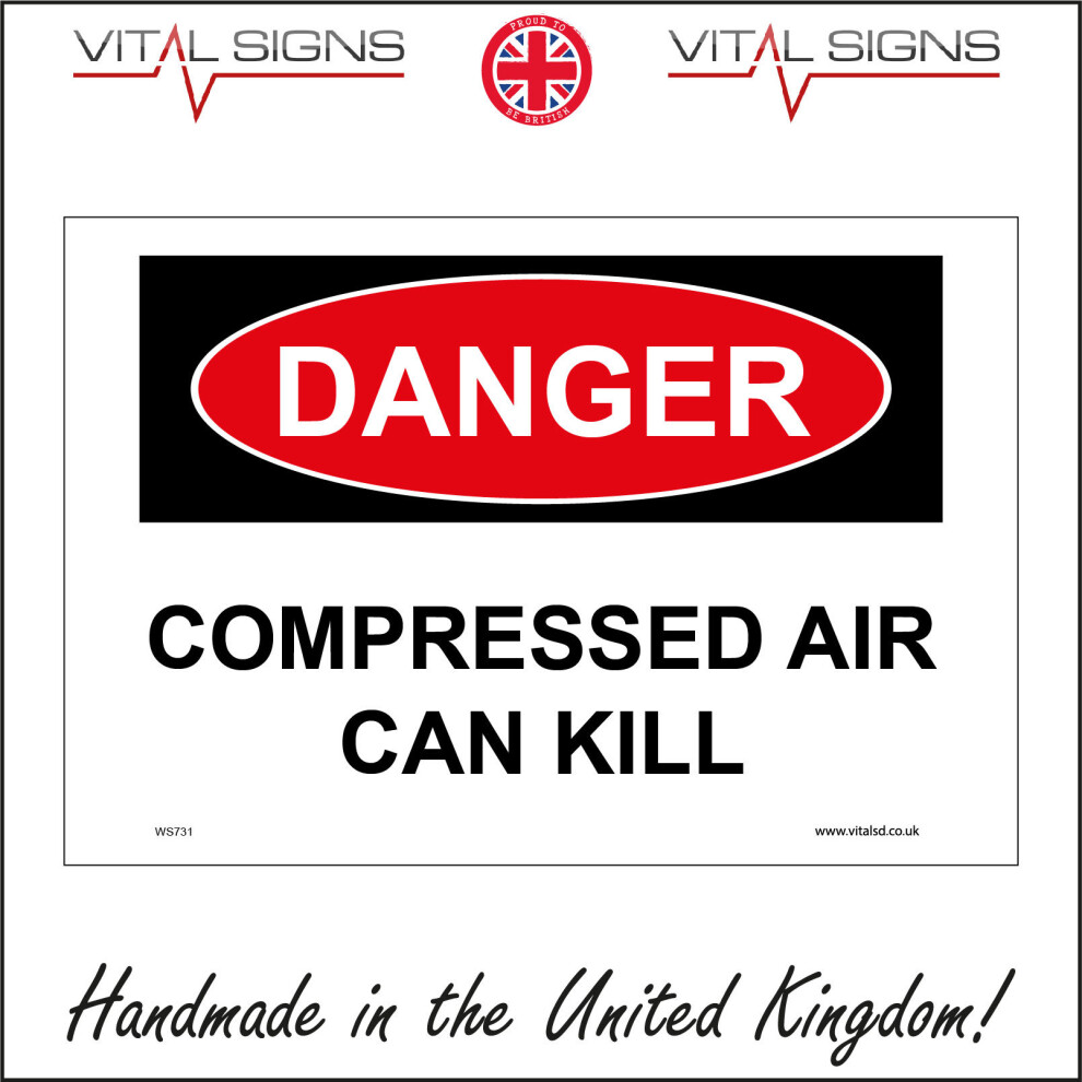 (300 x 200mm - 12 x 8, Sticker / Sav - White Background) DANGER ...