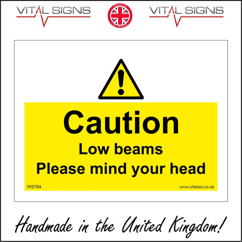 (400 x 300mm - 16 x 12, Magnetic - Vehicle Grade) CAUTION LOW BEAMS ...