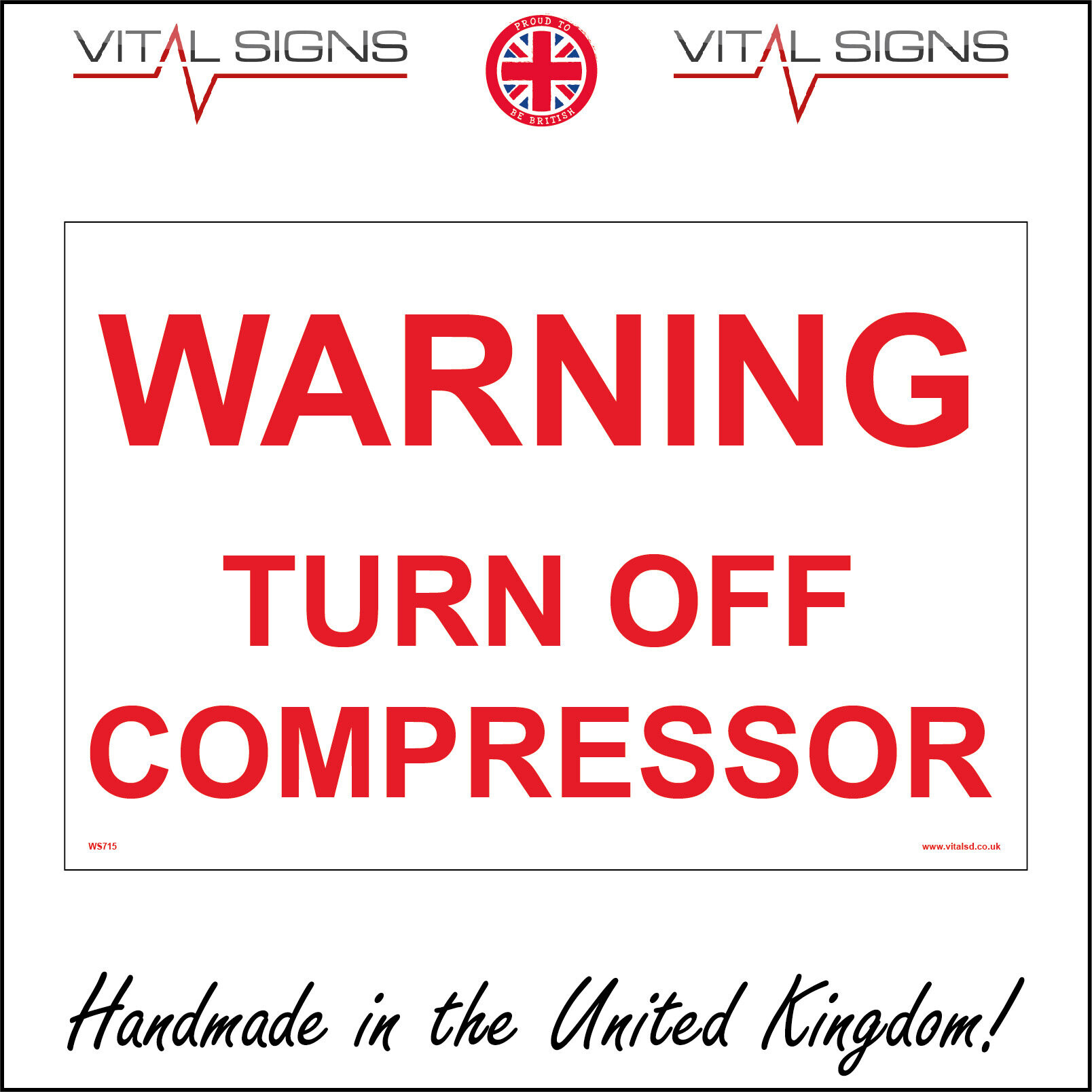 (600 x 450mm - 24 x 18, 5mm Heavy Duty Foamex Foamboard) WARNING TURN ...