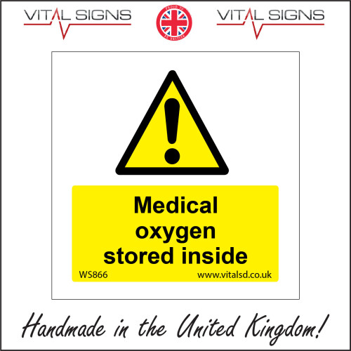 (1200 x 1200mm - 47 x 47, Dibond / Composite Aluminium) MEDICAL OXYGEN ...
