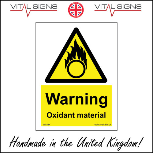 (150 x 200mm - 6 x 8, Sticker / Sav - White Background) WS114 Warning ...