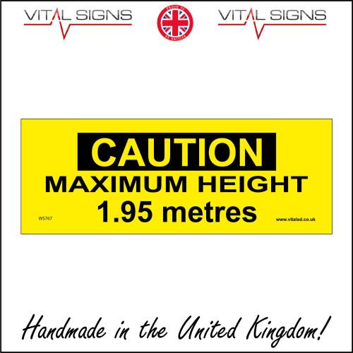 (300 x 100mm - 12 x 4, Sticker / Sav - White Background) CAUTION ...