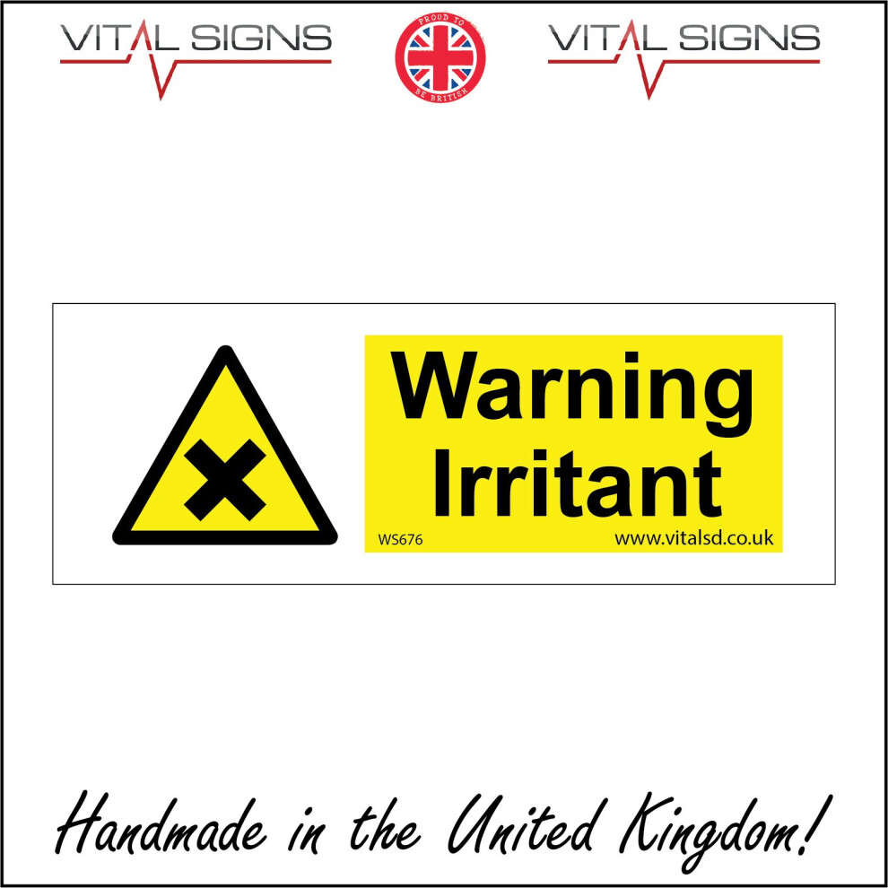 (450 x 150mm - 18 x 6, Sticker / Sav - White Background) WARNING ...