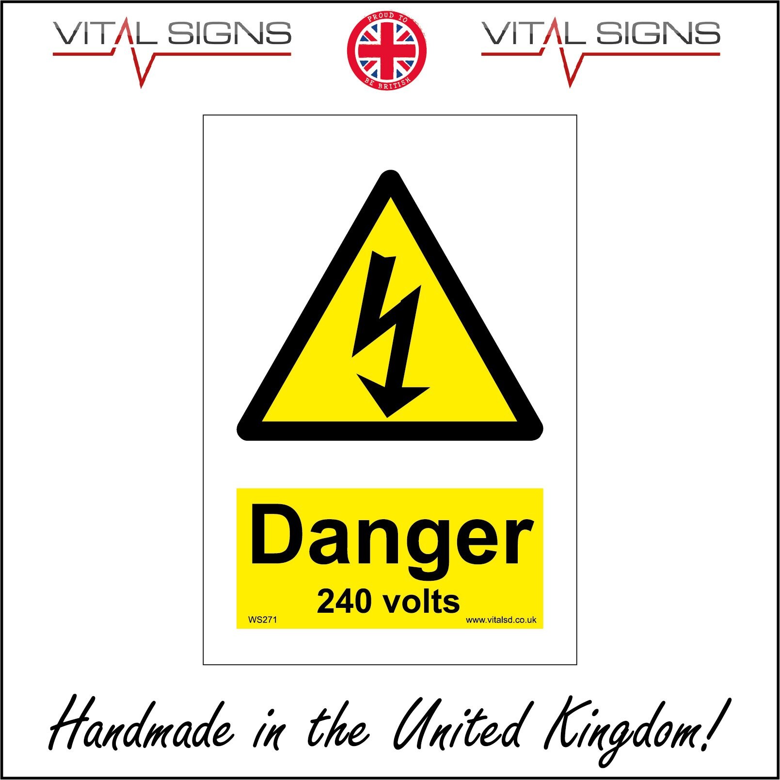 (150 x 200mm - 6 x 8, Sticker / Sav - White Background) DANGER 240 ...