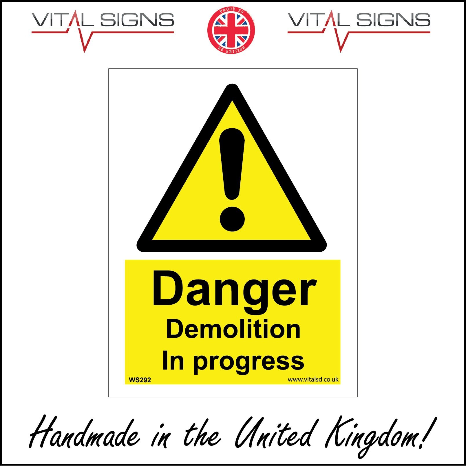 (150 x 200mm - 6 x 8, Sticker / Sav - White Background) DANGER ...