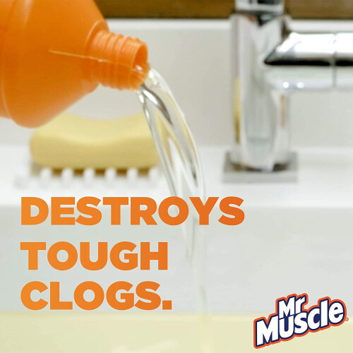 Mr Muscle Power Gel Drain & Sink Unblocker Twin Pack 2x1L on OnBuy