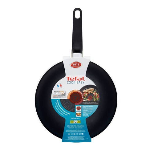 Tefal Cook Easy 28cm Non-Stick Wok | Thermo-Spot Frying Pan on OnBuy