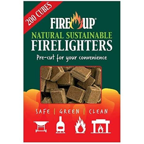 FIRE UP Natural Sustainable Firelighters, Box of 200 on OnBuy
