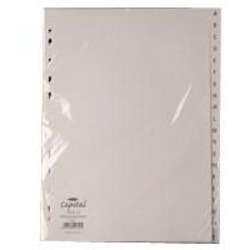 White Box WB INDEX A4 A-Z POLYPROP WHITE on OnBuy