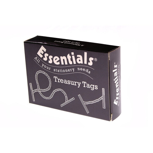 Whitecroft Essentials Value Treasury Tag Plastic 127mm Box 100 on OnBuy