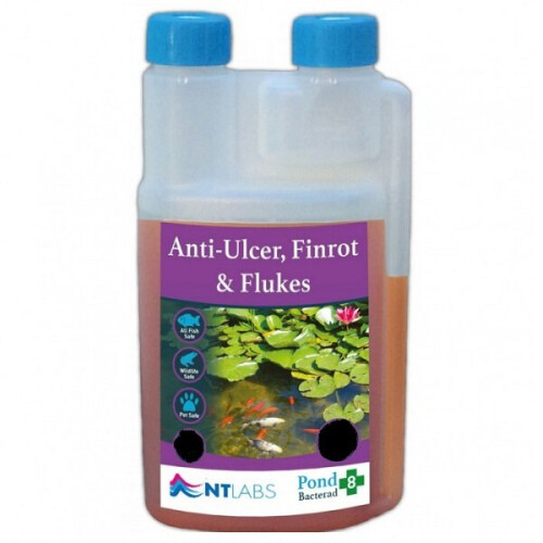 NT Labs Pond Bacterad (Anti-Ulcer / Fin-Rot & Flukes) - 1 Litre on OnBuy
