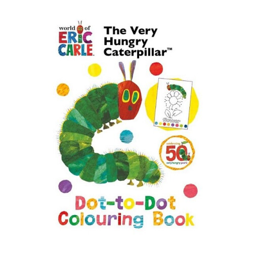 The Very Hungry Caterpillar Dot to Dot Colouring Book By Eric Carle Fun ...