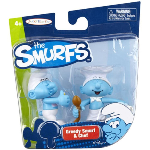 Smurfs Classic 6cm Action Figure Series 2 Greedy and Chef on OnBuy